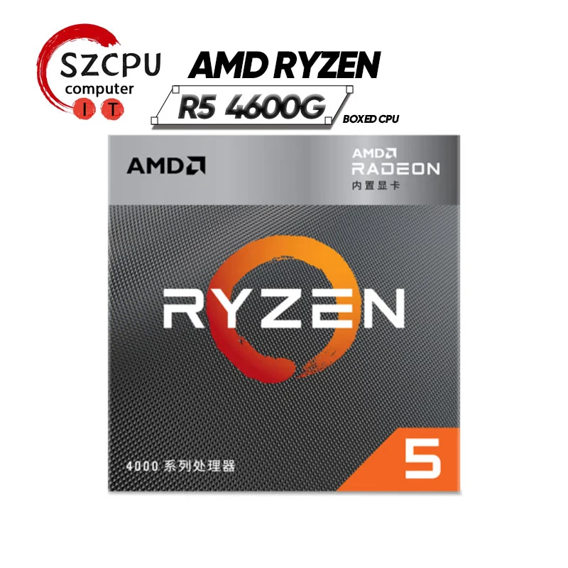 Amd ryzen 5 4600g r5 novo 3.7 ghz 6-core processador cpu de 12 linhas ...
