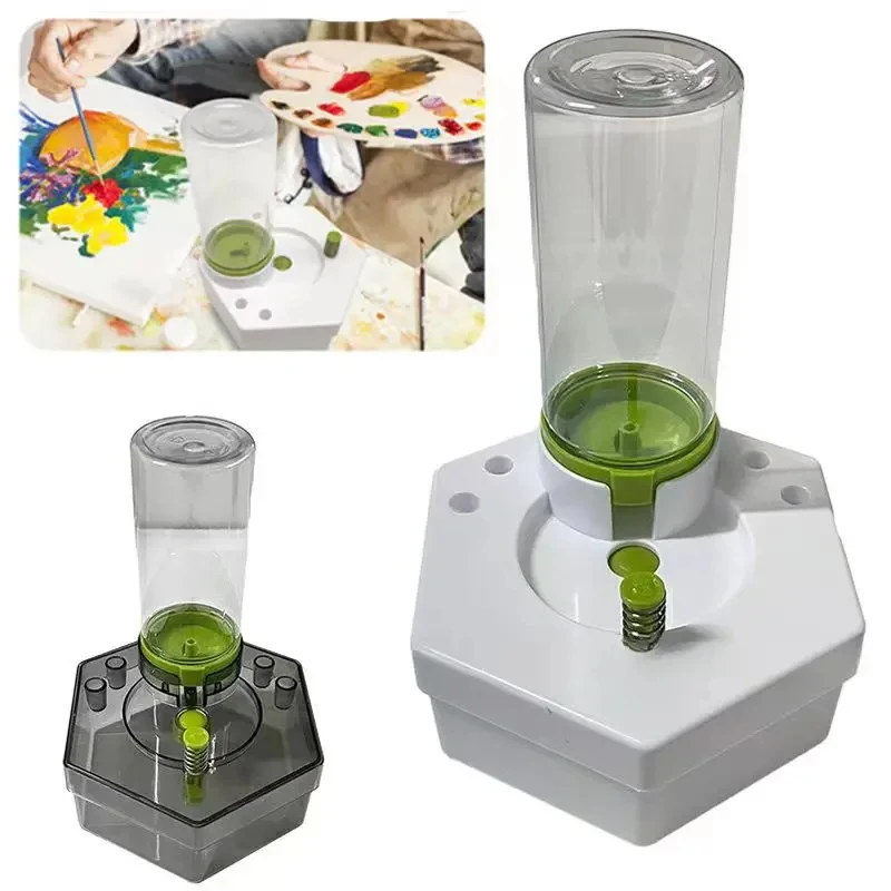 Paint-Brush-Cleaner-With-Drain-kids-gift-Automatic-Water-Circulation ...