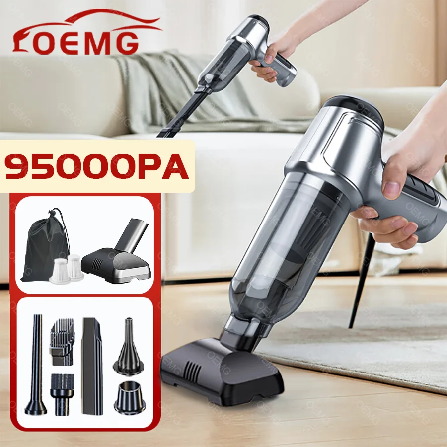 95000pa Car Vacuum Cleaner Wireless Cleaner Powerful Strong Suction