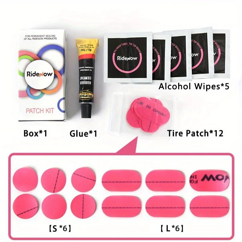 Ridenow-Tpu-Inner-Tube-Repair-Kits-Bicycle-Patches-Glue-Tire-Inner ...