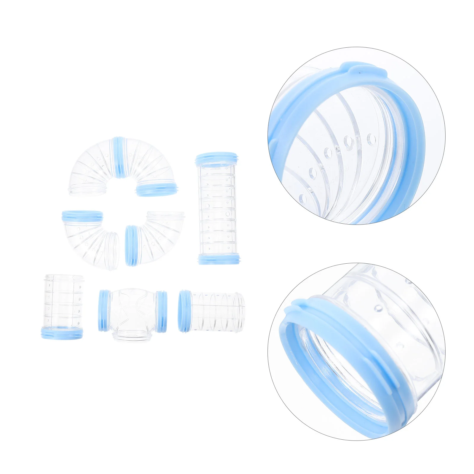 Hamster-Tubes-Glider-Tool-Cage-Pink-Hideaway-Maze-Accessories-Outer ...