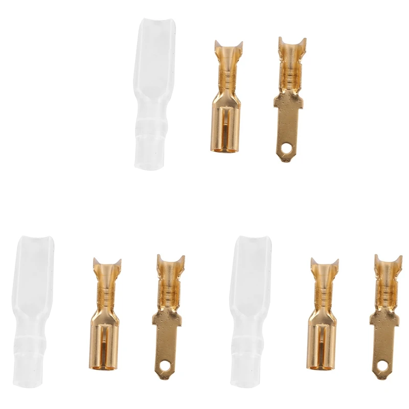 HOT-600Pcs-150Pairs-Female-Male-Spade-Crimp-Terminals-Sleeve-Wire-Wrap ...