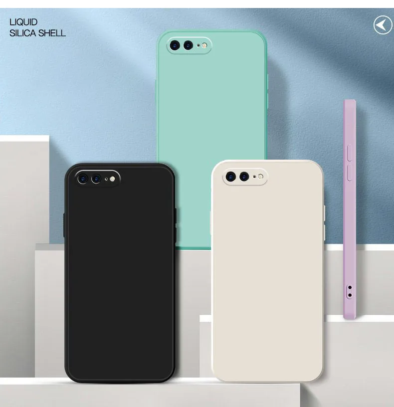 For iPhone 7 Plus Phone Case iPhone 8 Plus TPU Luxury Shockproof ...