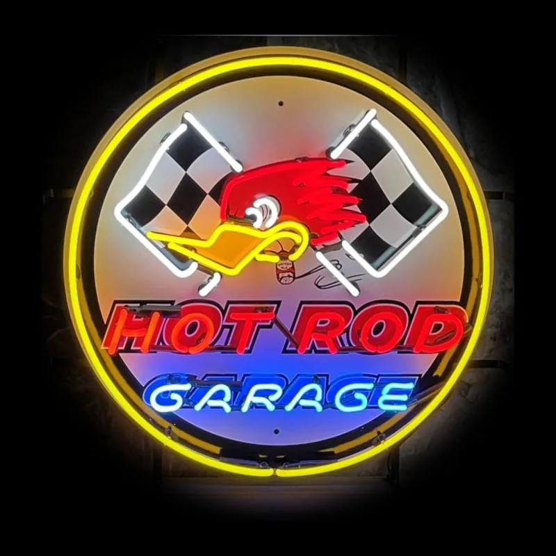 Neon Sign for Hot Garage Neon Tube Sign Rod Commercial Light handcraft ...