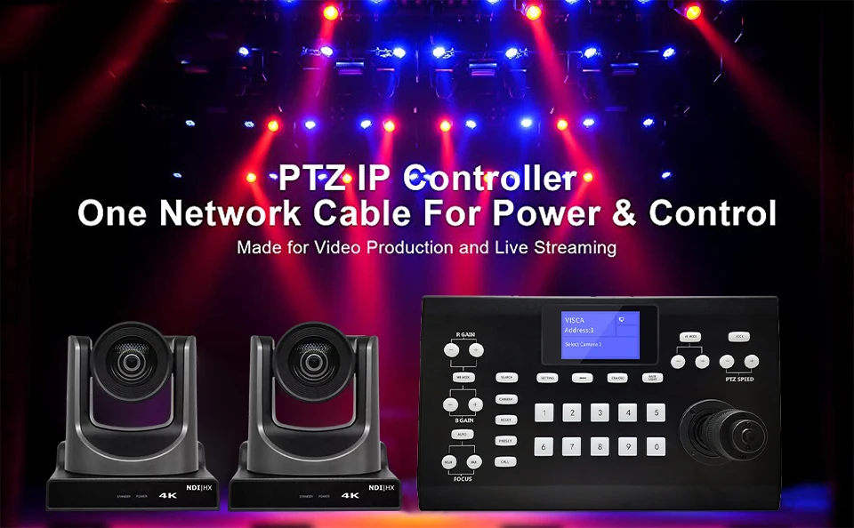 Best Quality 5 inch Network Joystick Controller tops Control 200 PTZ ...