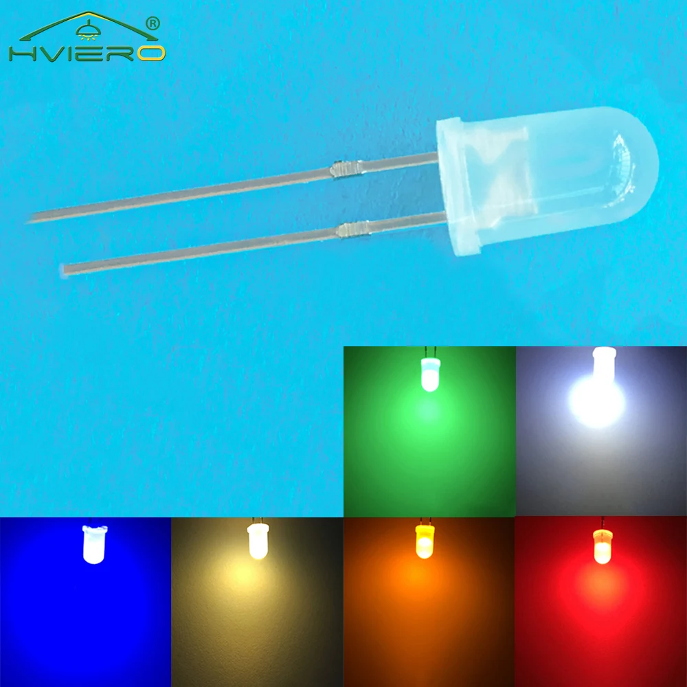 100Pcs-5mm-Round-LED-Diode-Emitting-Light-Beads-Clear-F5-Assorted-Kit ...