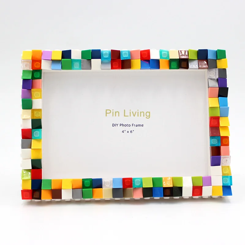 Diy Handmade Creative Building Block Picture Frame Table Compatible ...