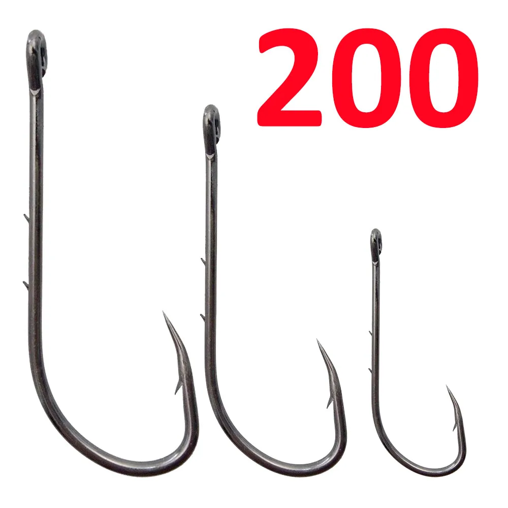 200-pcs-Baitholder-Fishhook-Carp-Fishing-Hooks-Jig-Big-Barbed-Hook-High ...