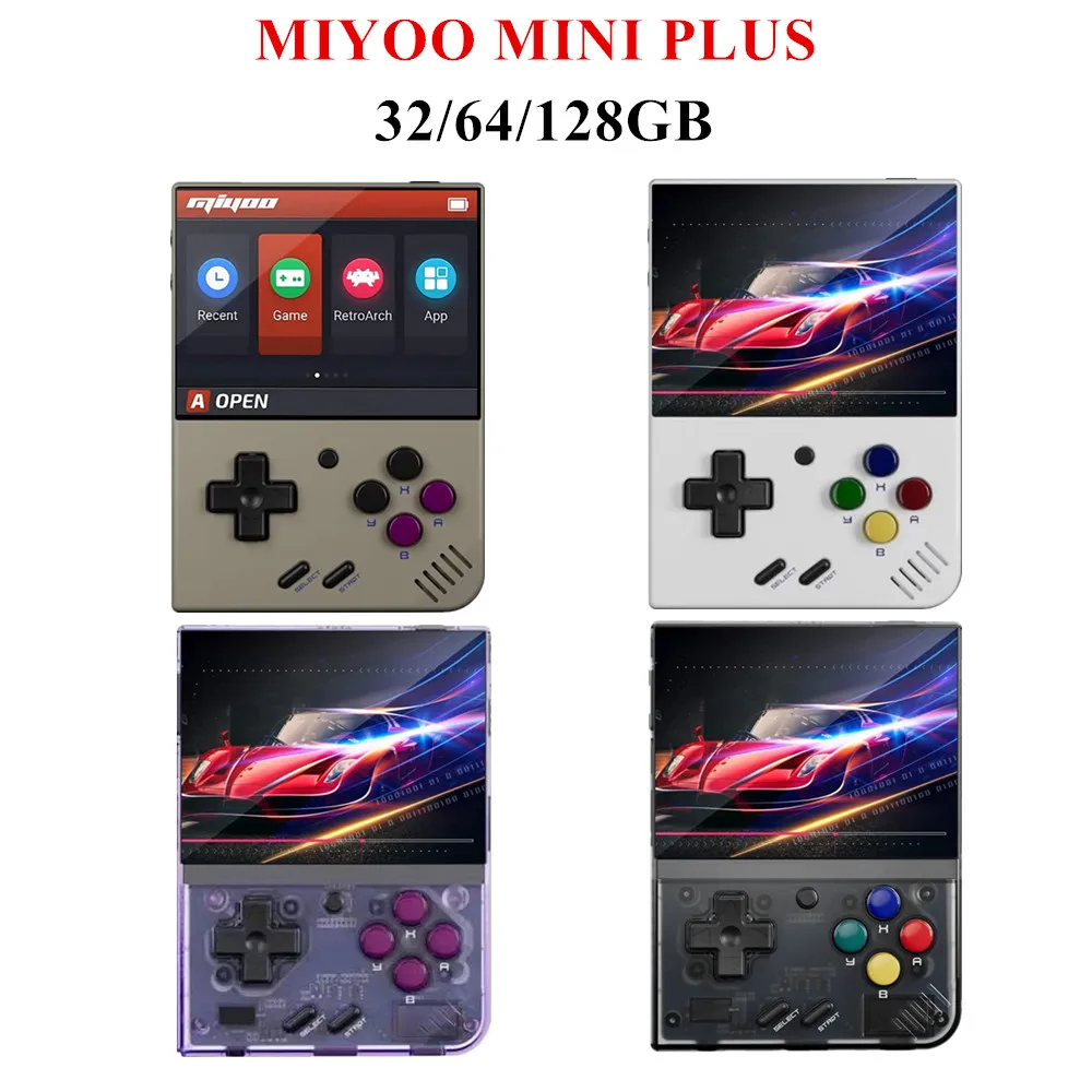 MIYOO Mini Plus Portátil Retro Handheld Game Console de 3,5 polegadas ...