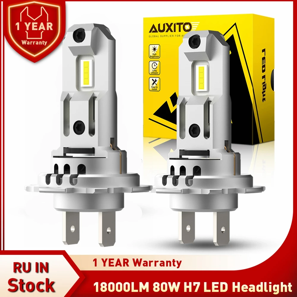 AUXITO-2x-Mini-H7-Led-Car-Headlight-Bulb-60W-6500K-White-Super-Bright ...