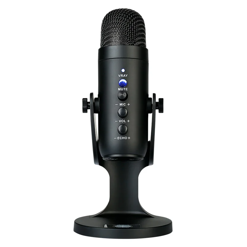 Professional Microphones Desktop Condenser Microphone USB Plug and Play Studio Recording ...