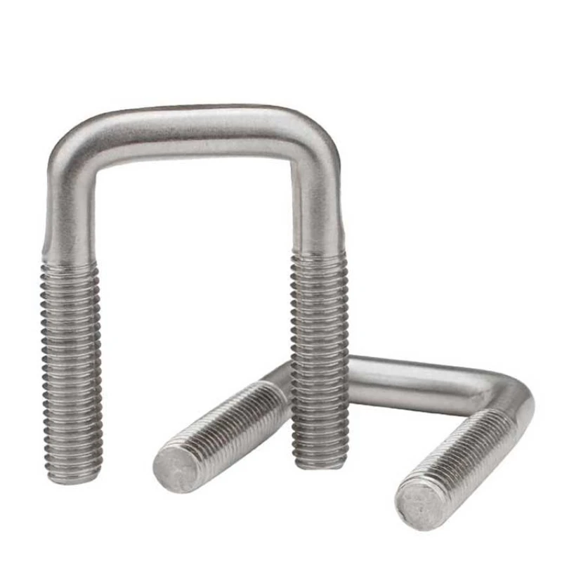 M6-M8-M10-304-Stainless-Steel-U-bolt-Right-Angle-Bolt-Square-Screw-Bolt ...