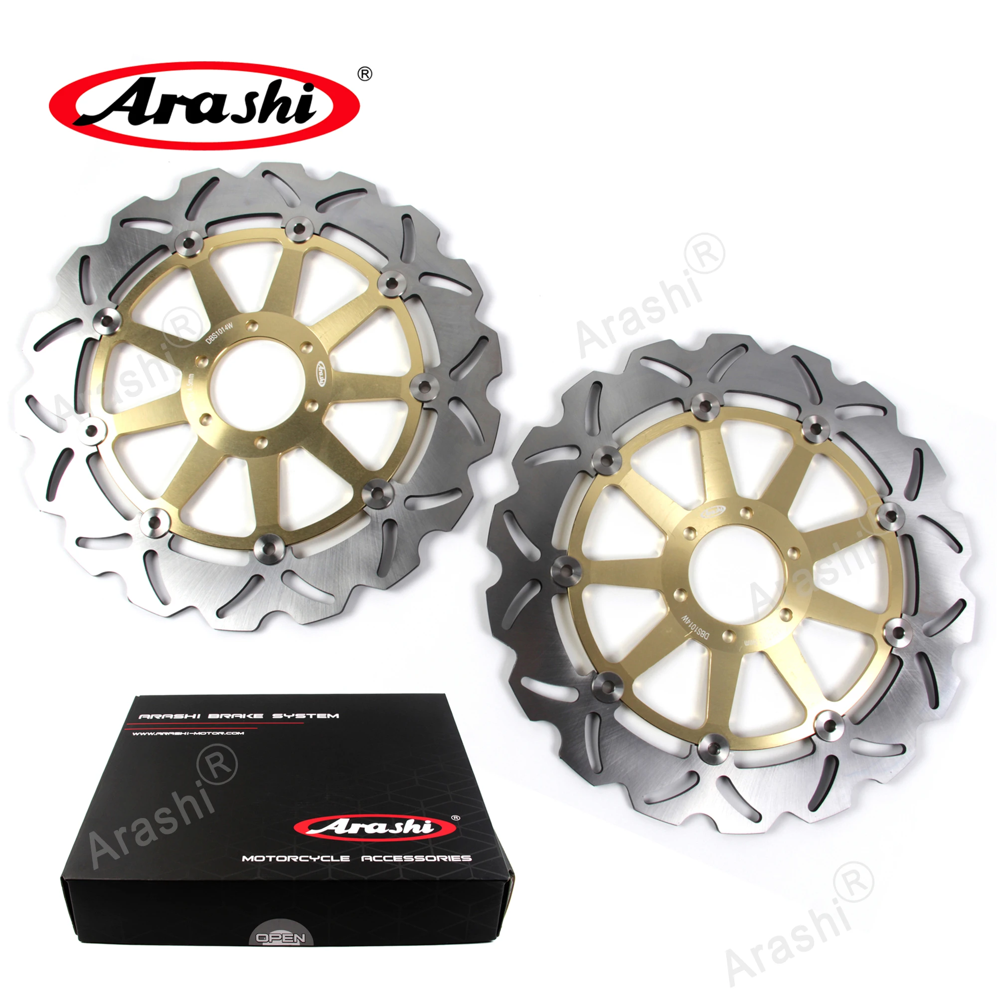 Arashi-1-Pair-CNC-Full-Floating-Front-Brake-Disc-Rotor-For-HONDA-VTR ...