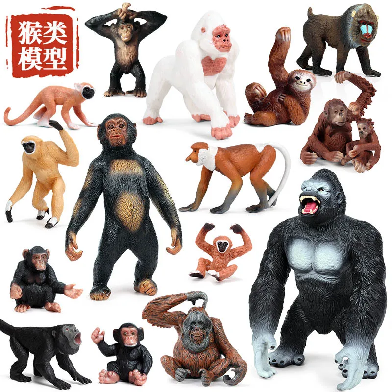 Simulated-Wild-Animal-Models-Plastic-Toy-King-Kong-Monkeys-Gorillas ...