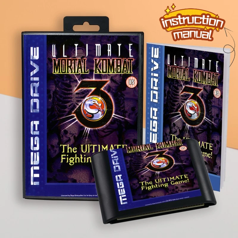 for-Ultimate-Mortal-Kombat-3-EUR-cover-16bit-MD-game-card-with-manual ...