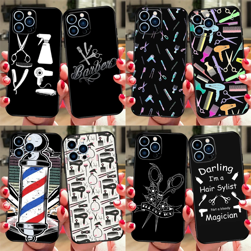 Hair Stylist Hairdresser Case For iPhone 16 15 13 11 14 Pro Max 12 Mini ...