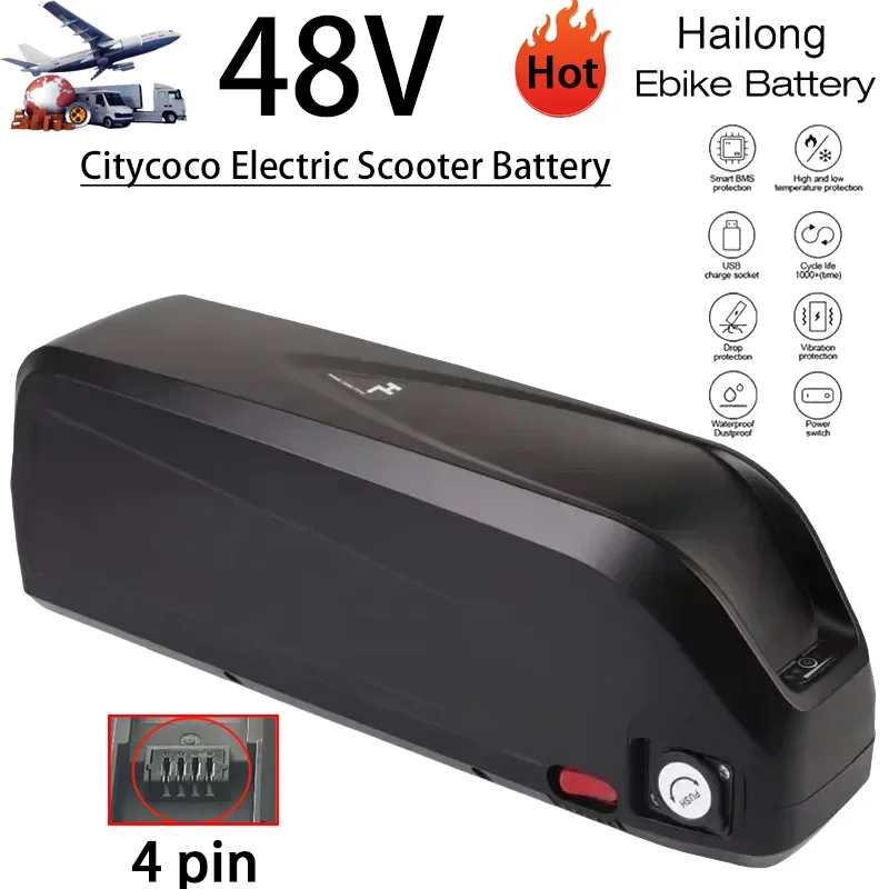 2024New-Citycoco-Electric-Scooter-Battery-48V-20Ah-60Ah-for-250W-1500W ...
