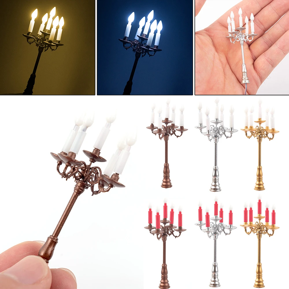 5Pcs-1-87-Scale-Miniature-Candlesticks-Dollhouse-Miniature-Electric ...
