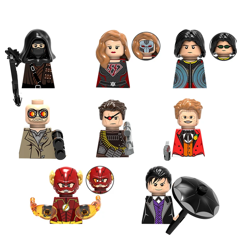 DC Building Blocks Mini Bricks para Crianças, The Flash, Dark Archer ...