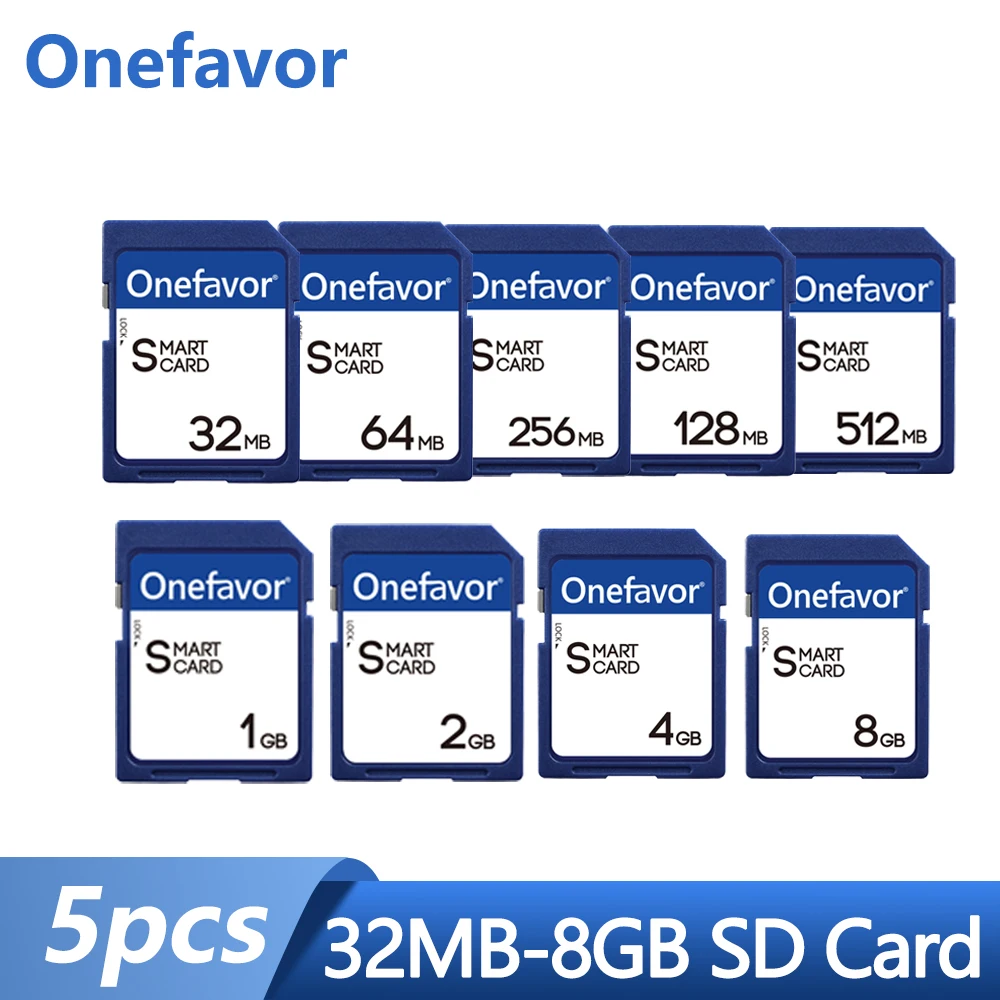 Promotion!!! 5pcs /lot SD Card 2GB 1GB 512MB 256MB 128MB 64MB 32MB 16MB ...