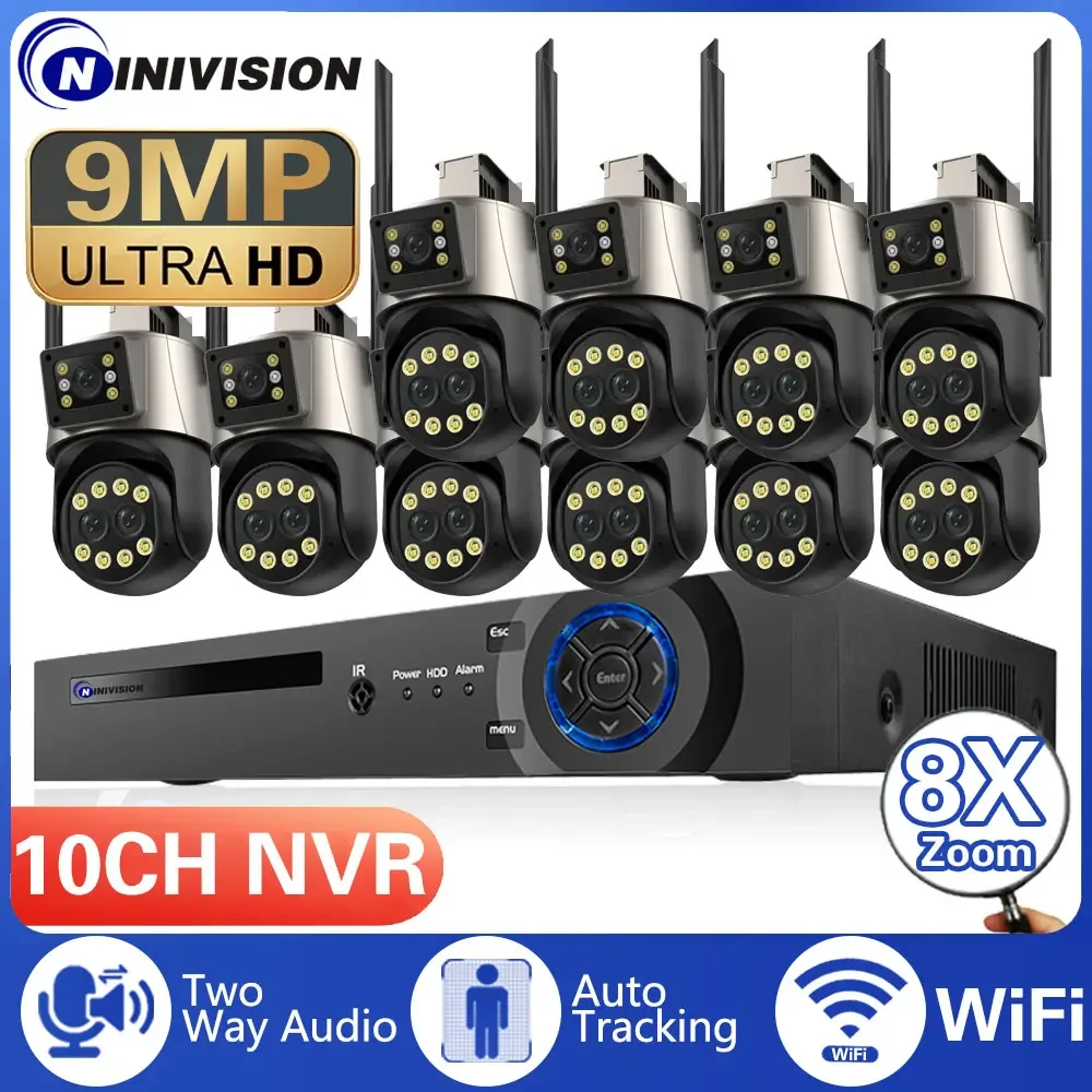 9MP-5K-Three-Lens-Dual-Screen-10CH-4K-NVR-ICsee-Wifi-PTZ-Control ...