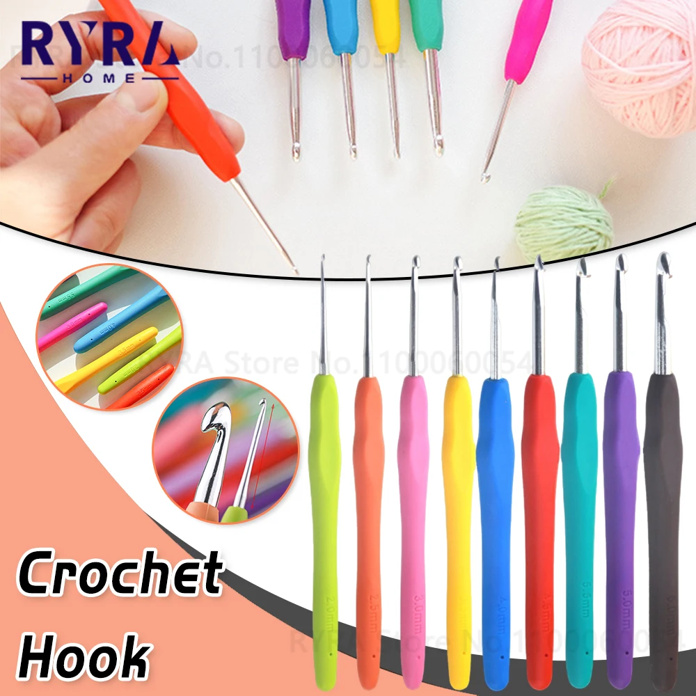 Crochet-Hook-2-5-10-0mm-Aluminum-Hand-Knitted-Crochet-Needle-Colorful ...