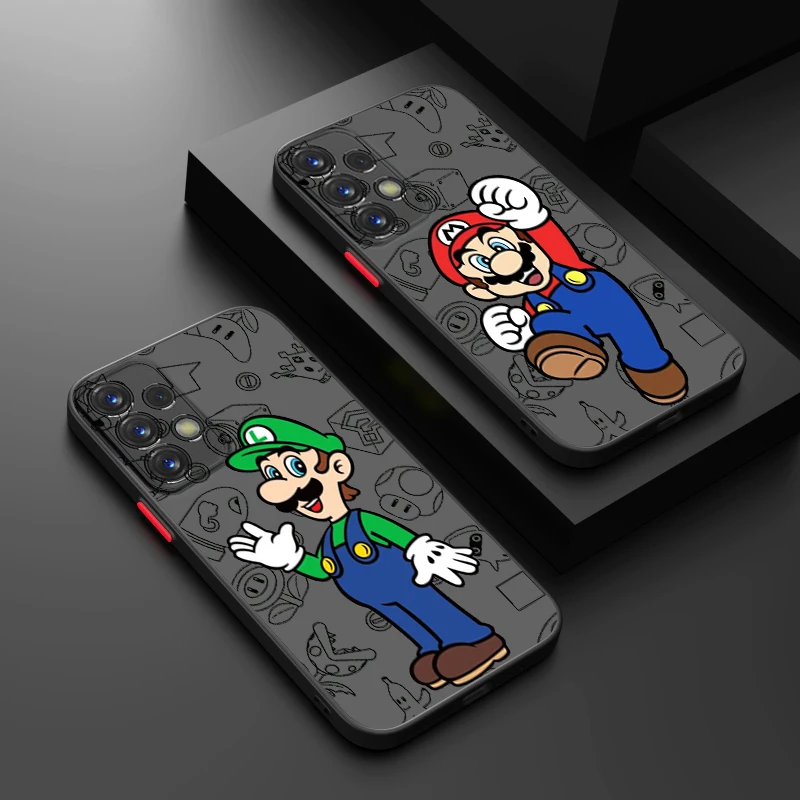 Super-Mario-Bros-Art-Phone-Case-For-Samsung-S23-S22-S21-S20-FE-S10-S9 ...