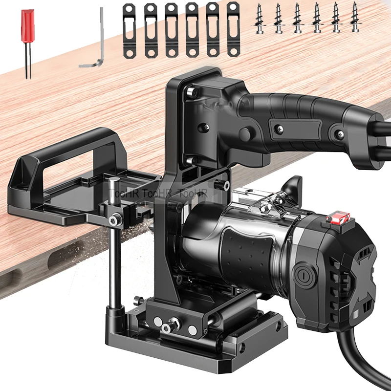 2 In 1 Invisible Fastener Opening Punching Locator Woodworking Trimming ...