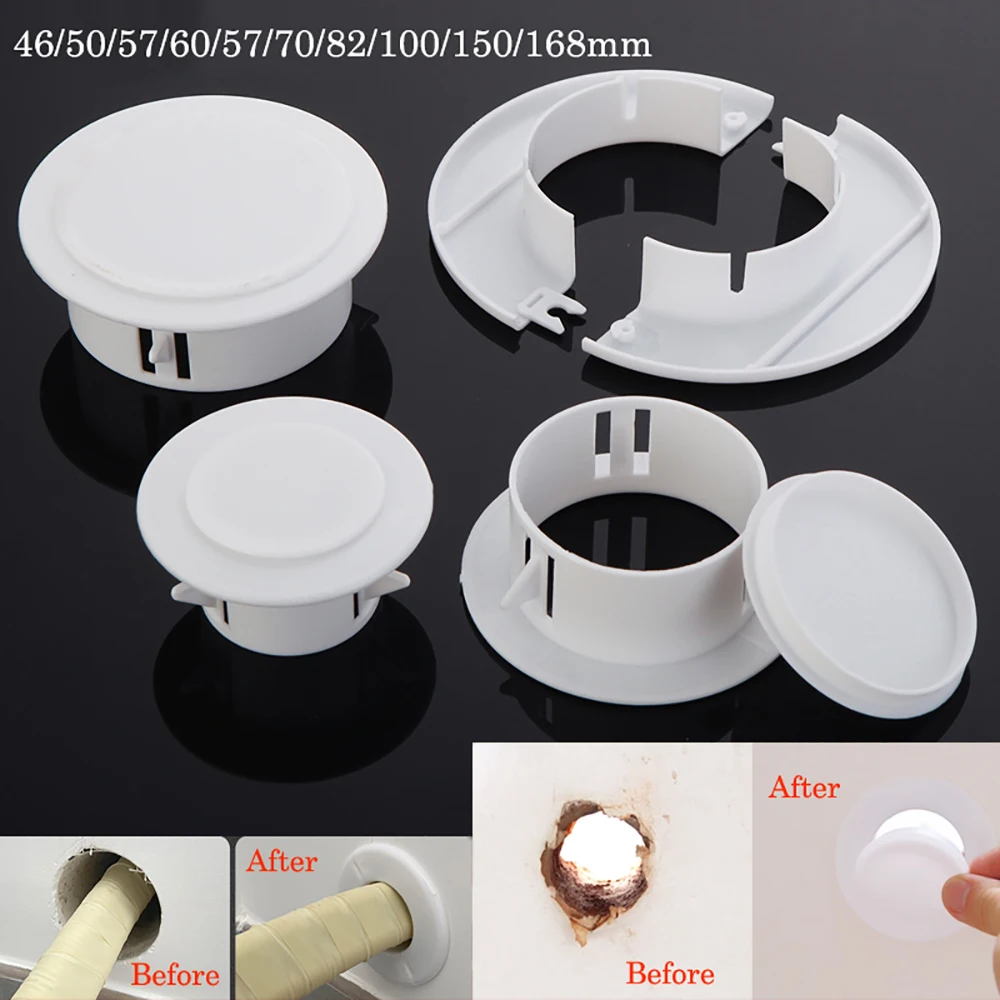 Wall-Hole-Blocking-Plastic-Decorative-Cover-Air-Conditioning-Hole-Plug ...