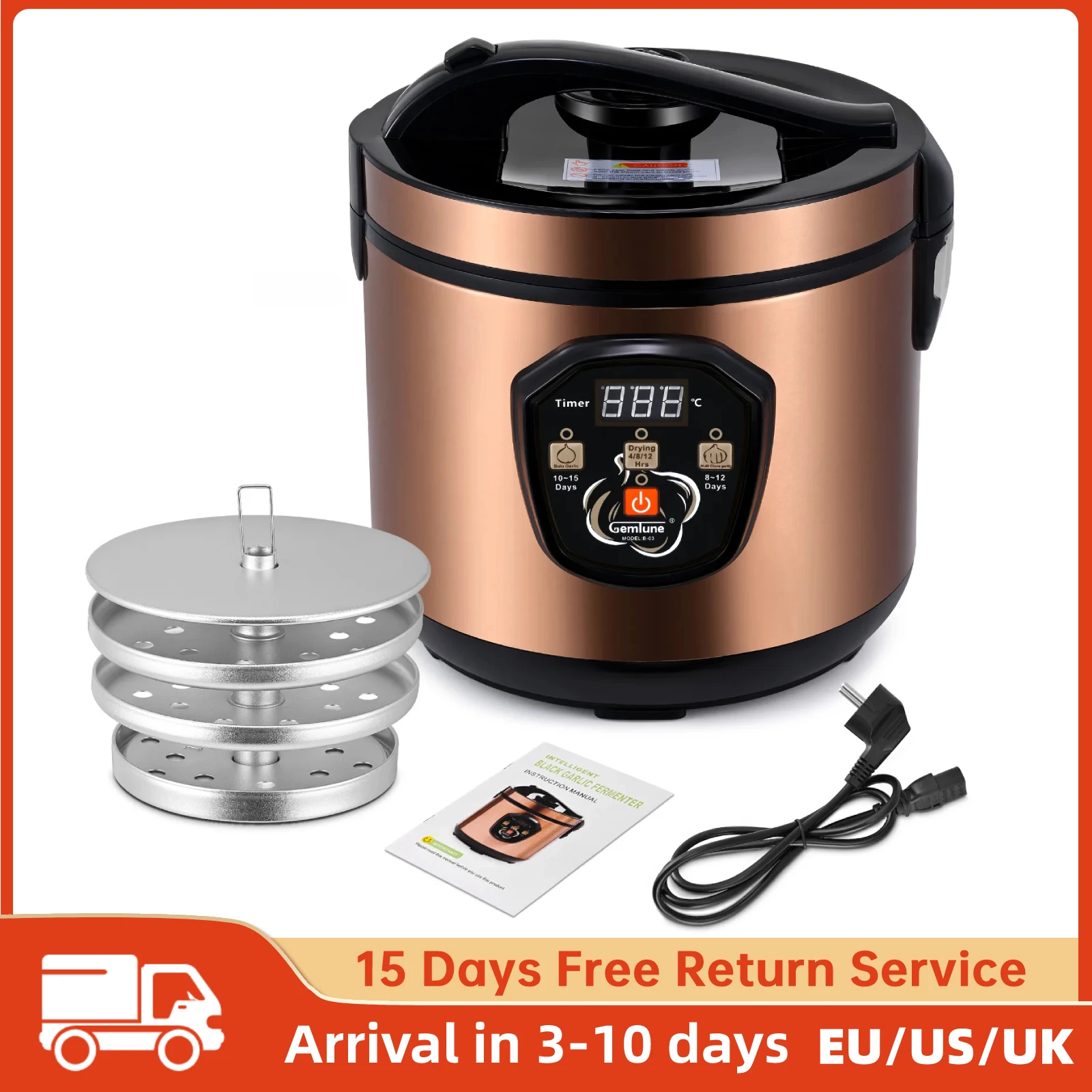 6L-Black-Garlic-Fermenter-Electric-Garlics-Smart-Fermentation-Machine ...