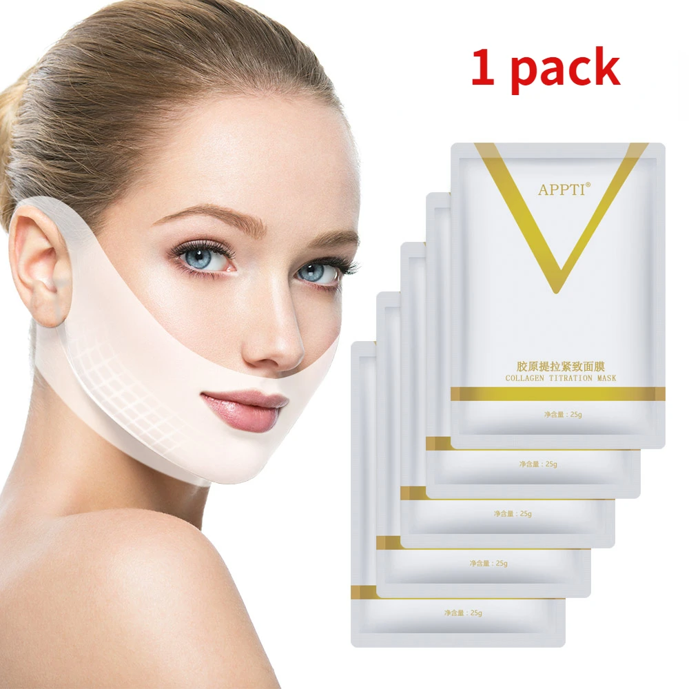 4D-Reduce-Double-Chin-Tape-V-line-Face-Lift-Up-Firming-Slimming-Mask ...