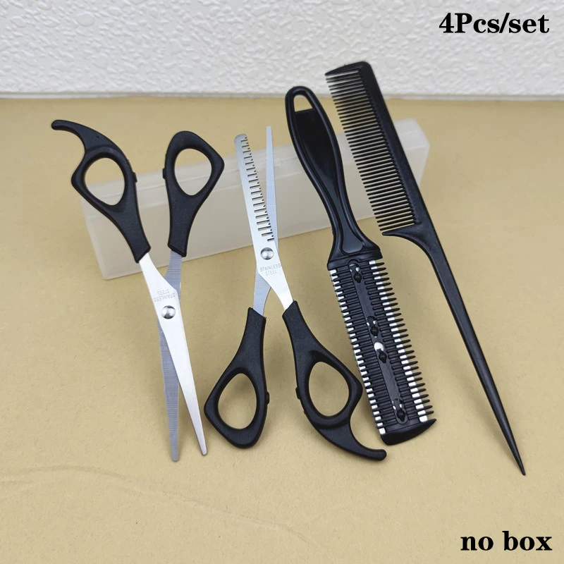 4-PCS-Professional-Hair-Scissors-Hairdressing-Barber-Scissors-Thinning ...