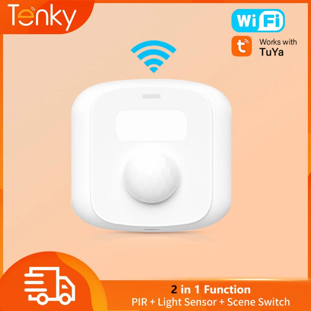 Tenky Tuya Wifi 2 In 1 Mini Intelligent Human Motion Body PIR Sensor ...