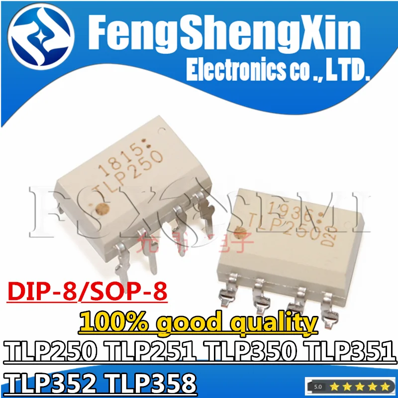 10pcs/lot TLP250 TLP251 TLP351 TLP350 TLP358 TLP352 DIP-8 SOP-8 optoisolator photoelectric ...