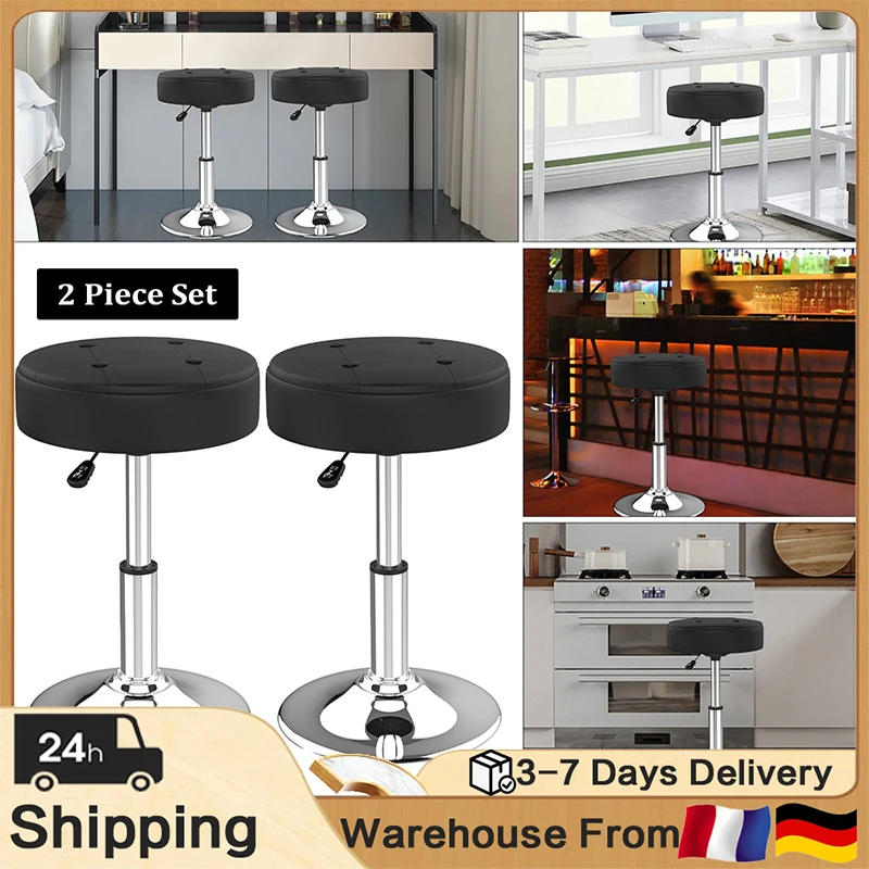 Salon-Chair-Height-Adjustable-Round-PU-Office-Chair-360-Rotatable ...