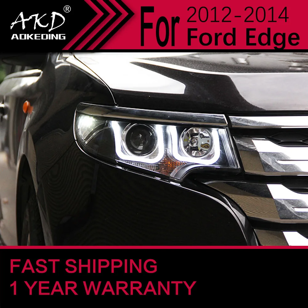 Car-Lights-for-Ford-Edge-LED-Headlight-2012-2014-Edge-Head-Lamp-Drl ...