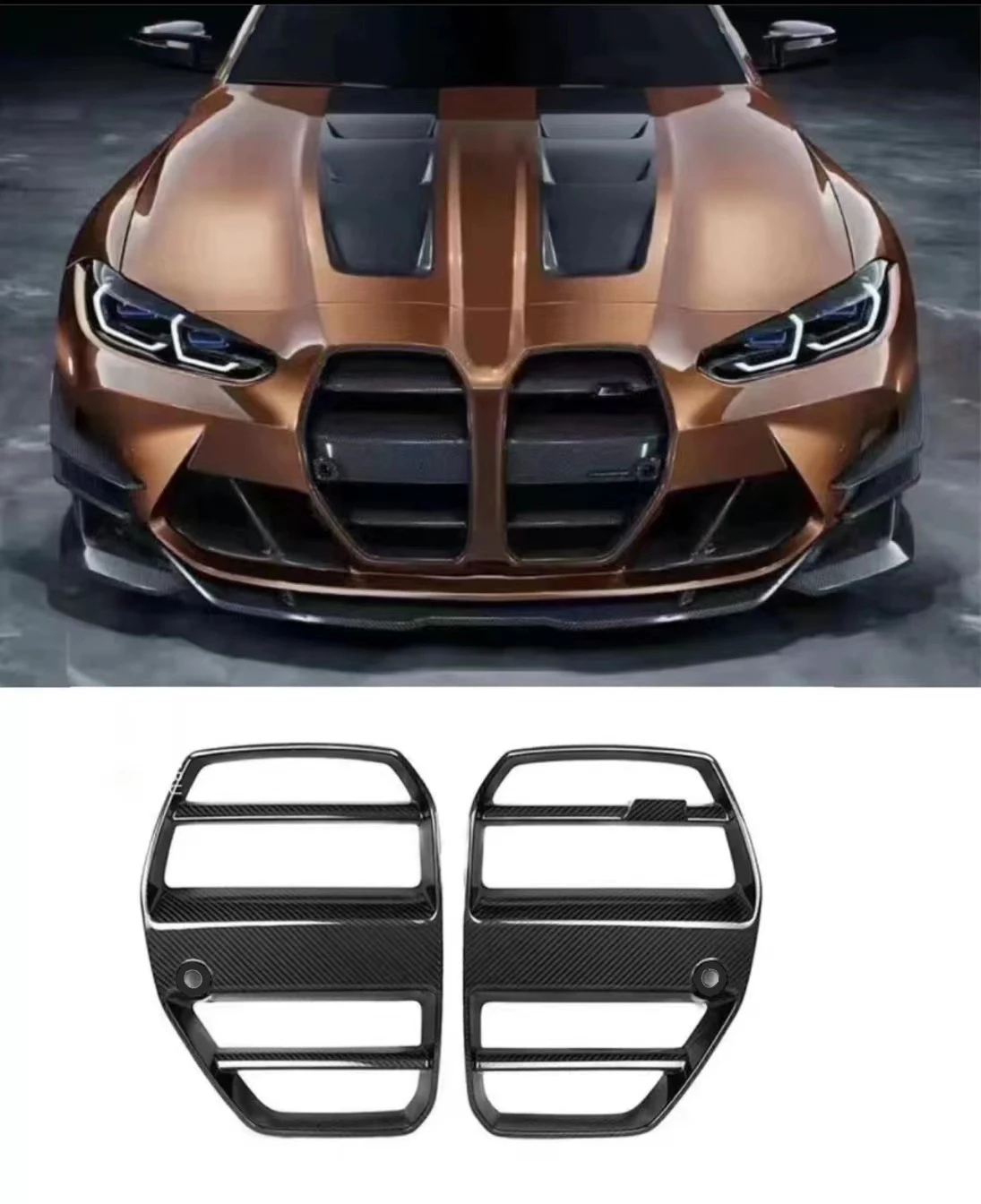 For-BMW-M3-M4-G80-G82-G83-grille-ST-Style-High-quality-Dry-Carbon-Fiber ...