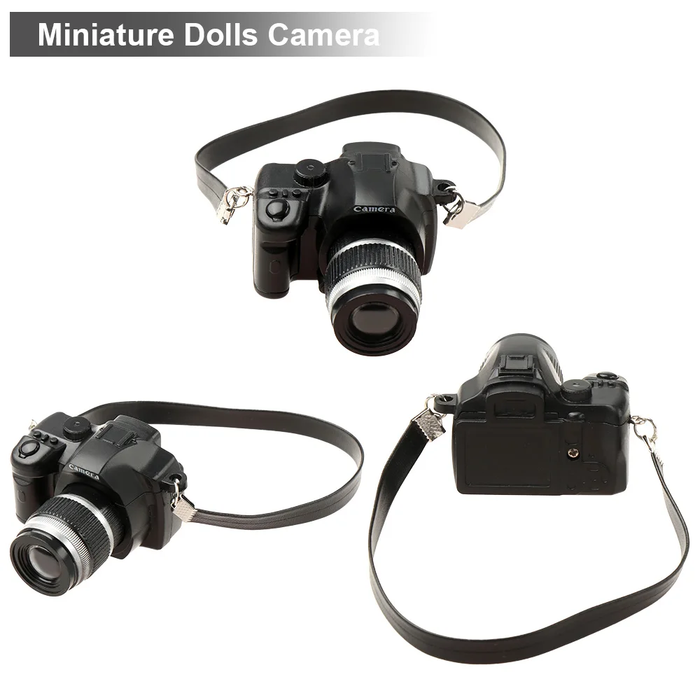 1:12 Scale Miniature Dolls Camera Mini SLR Digital Camera Model With ...