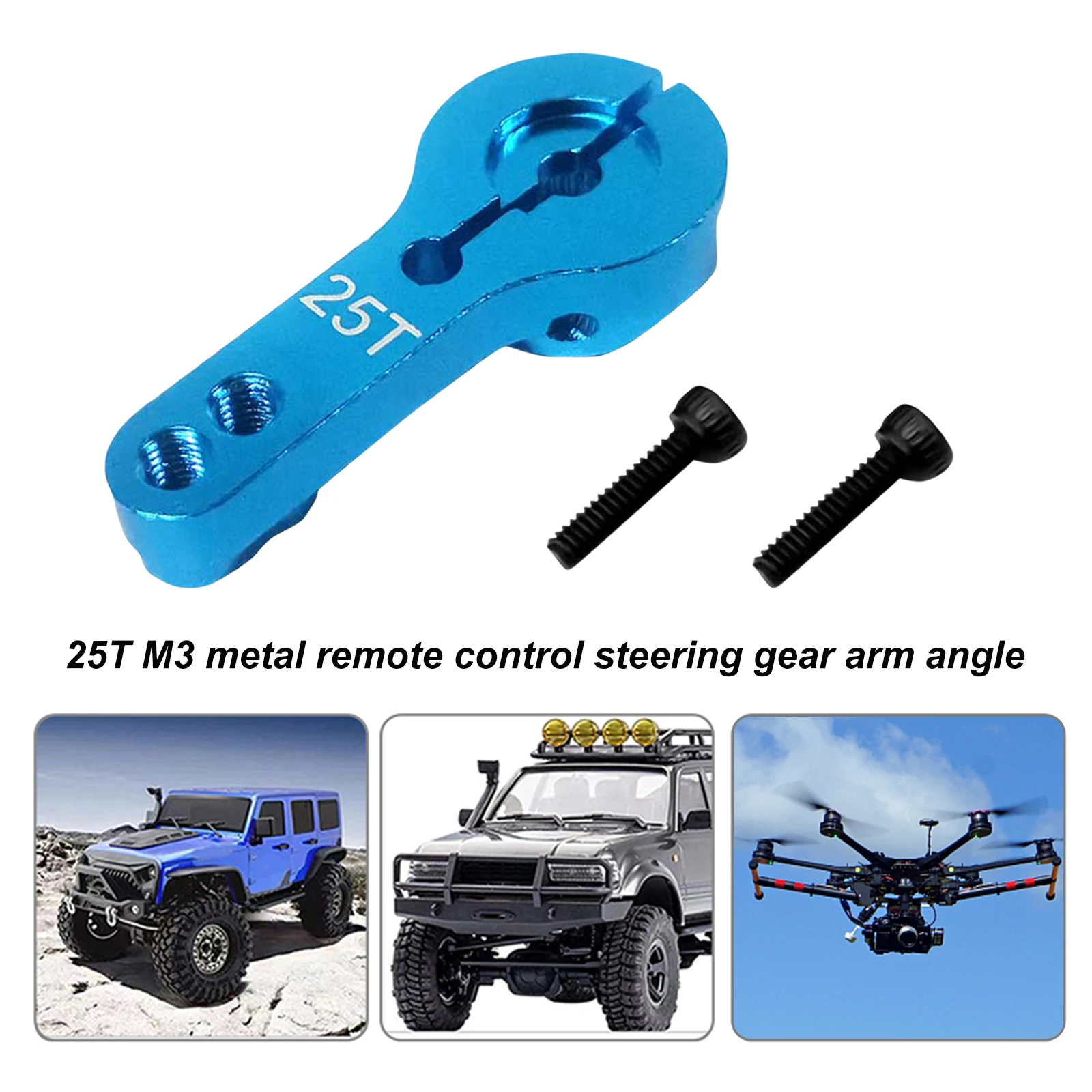 M3-25T-Metal-Steering-Arm-Adjustable-Steering-Rocker-Arm-RC-Steering ...