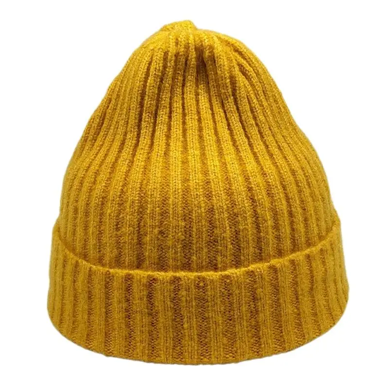 Winter-Cap-Knit-Hat-for-Men-Women-Striped-Shape-Beanies-Dark-Green ...