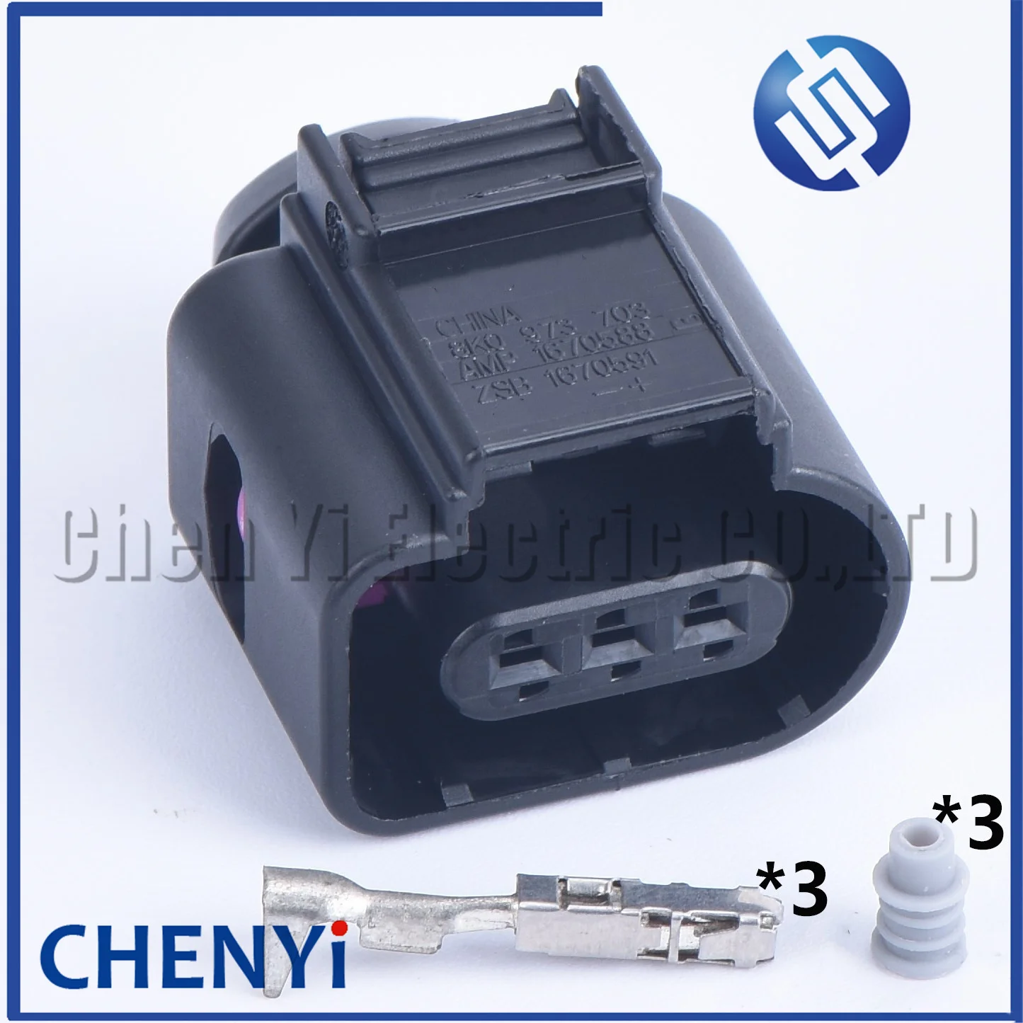 1 set 3 Pin AMP female waterproof auto connector 8K0 973 703 pressure ...