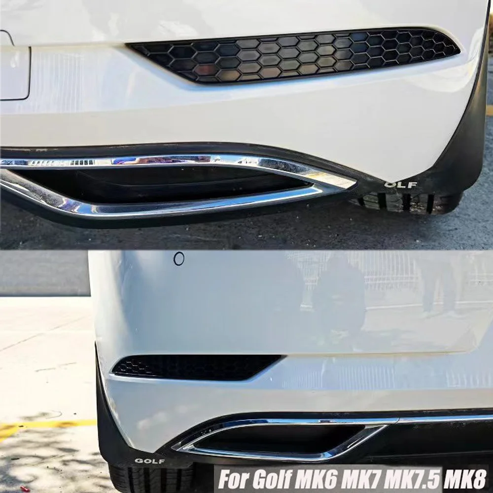 2X-Car-Rear-Bumper-Reflector-Delete-Cover-For-Volkswagen-VW-Golf-MK8 ...