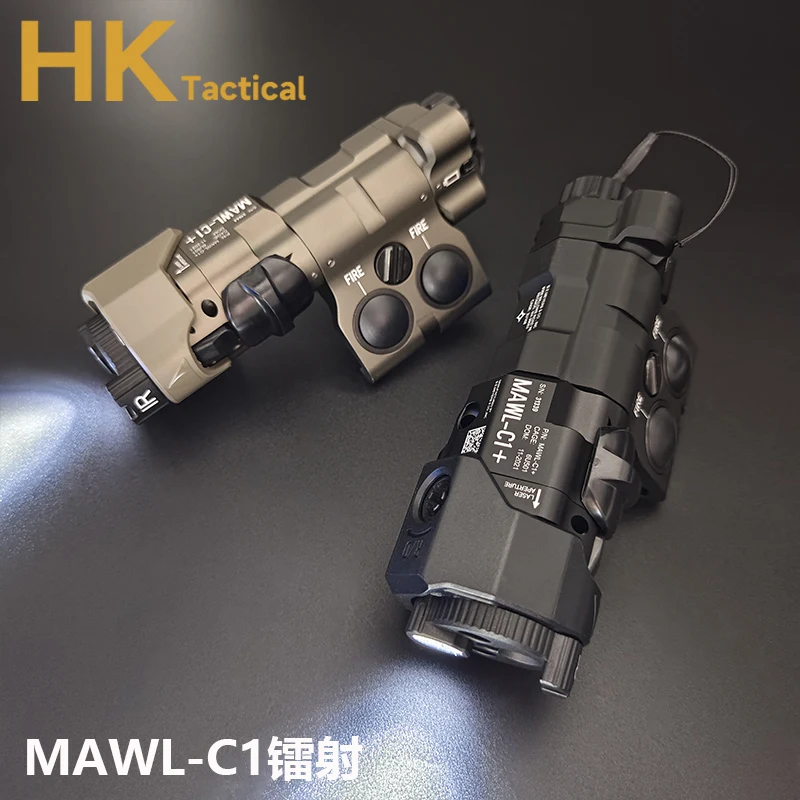 MAWL-C1 Tactical Laser Airsoft Metal CNC Upgraded LED Aiming MAWL Green Laser Hunting Weapon ...