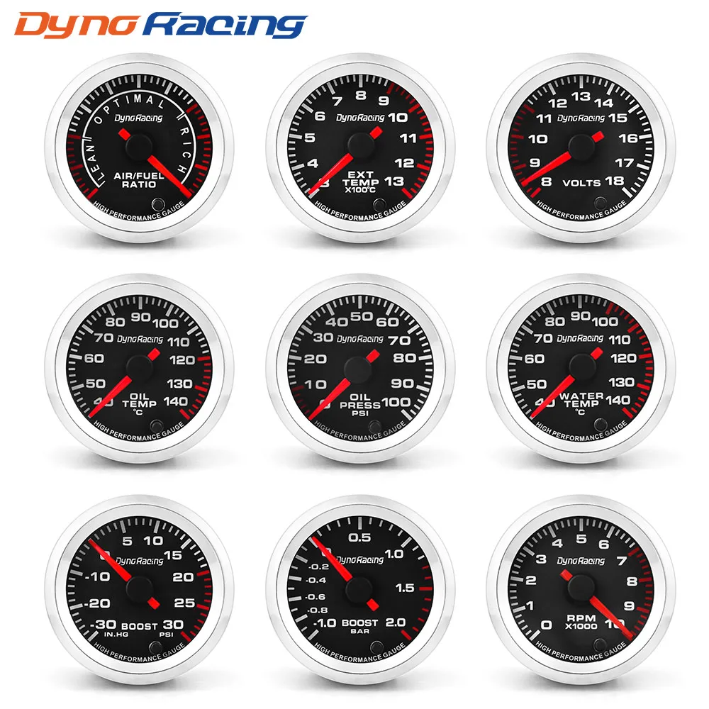 High-performance 12V 52mm 7 Colors Car Boost Water temp Oil temp Oil ...