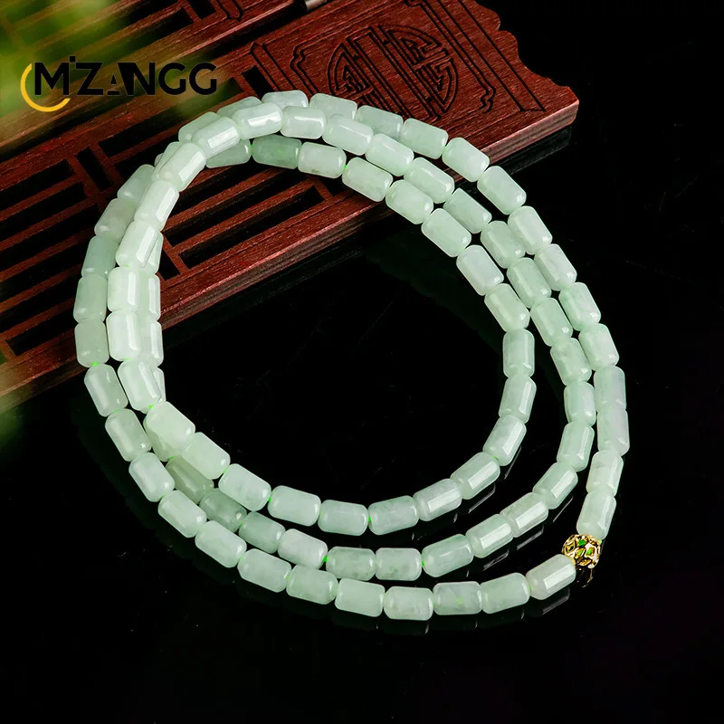 Collar-de-cuentas-de-Jade-verde-claro-Natural-A-Goods-para-mujer-cadena ...
