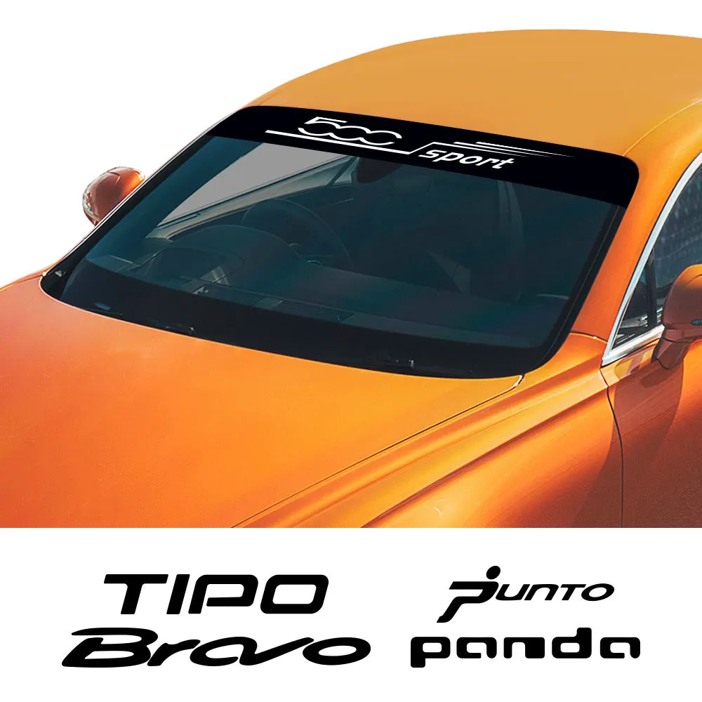 Car-Front-Rear-Windshield-Stickers-For-Fiat-Fiat-500-PANDA-PUNTO ...