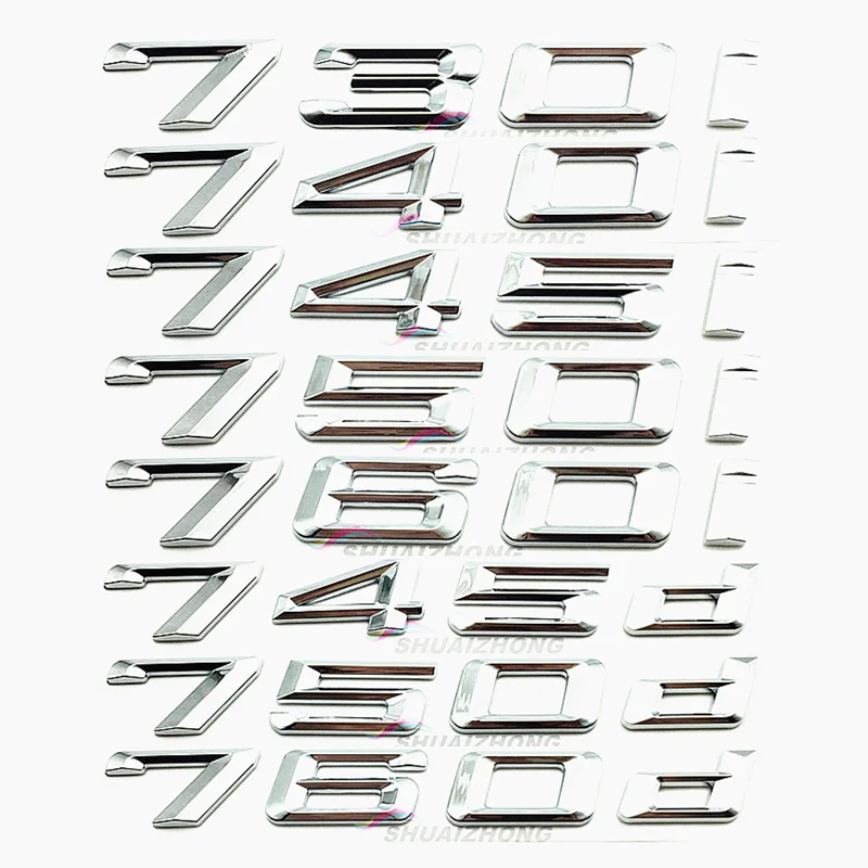 3D ABS Letter For 728i 730i 730d 735i 740i 740d 745i 745d 750i G11 F01 ...