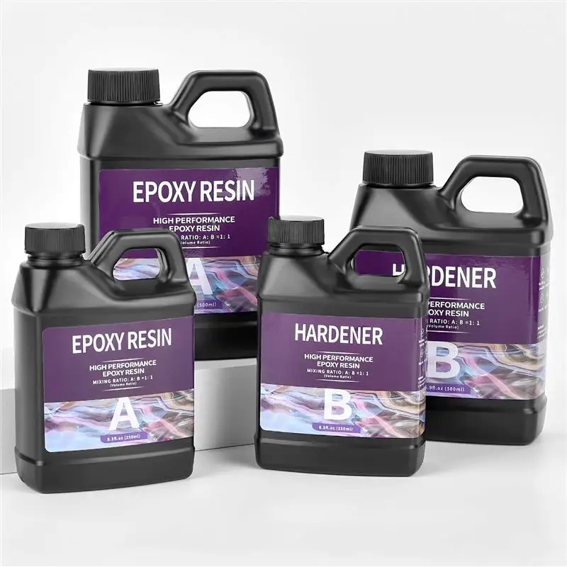 Resin Epoxy 500/1000ml 1:1 AB Resin Epoxy Glue High Adhesive Hardener ...