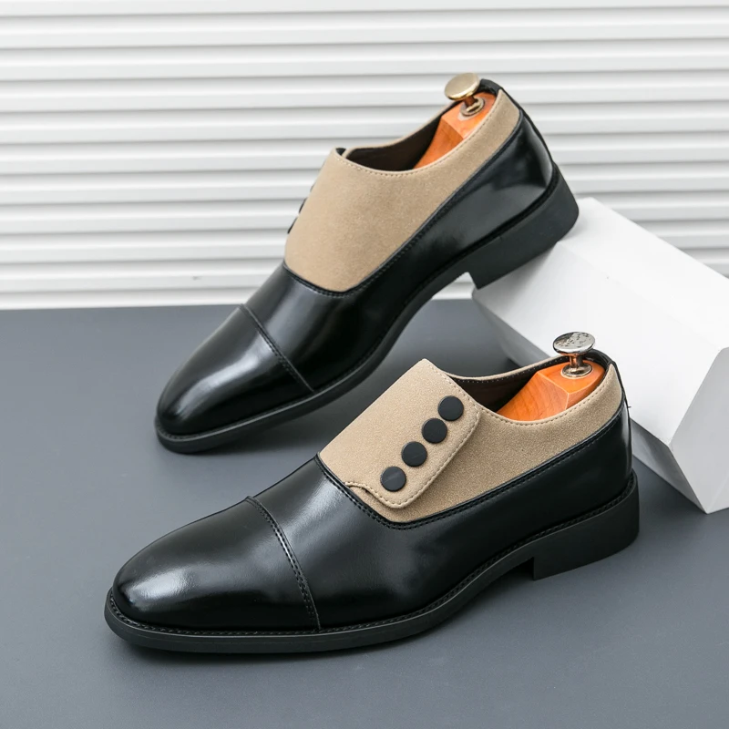 High End Brand Men's Leather Casual Shoes Office Men's Business Shoes ...