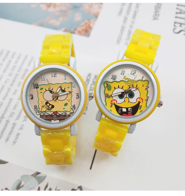 SpongeBob SquarePants Children's Watch Cartoon Anime Characters Analog ...